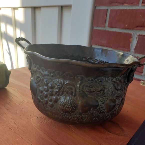 Accents | Metalbucket With A Dimpled Design Made In India | Poshmark